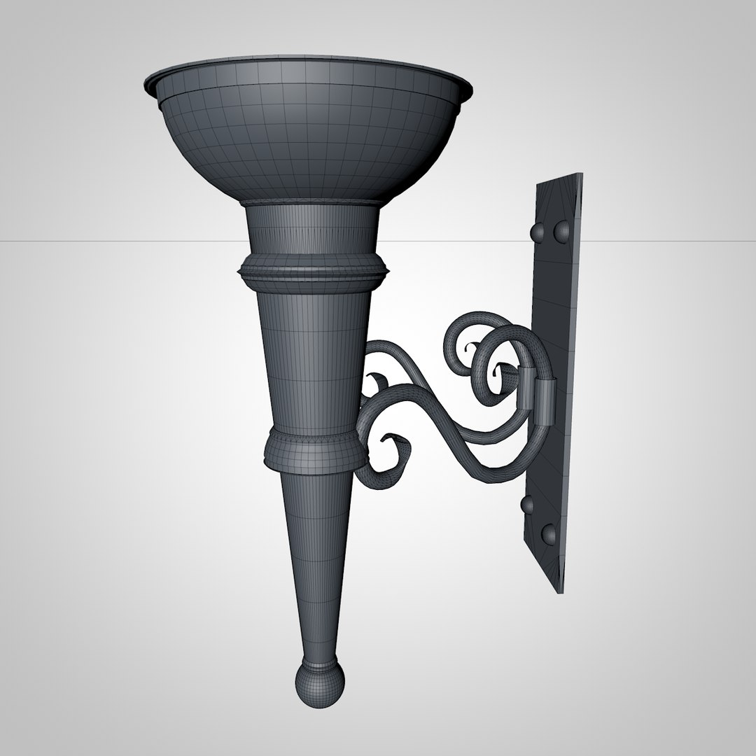 Wall Torch 3d C4d