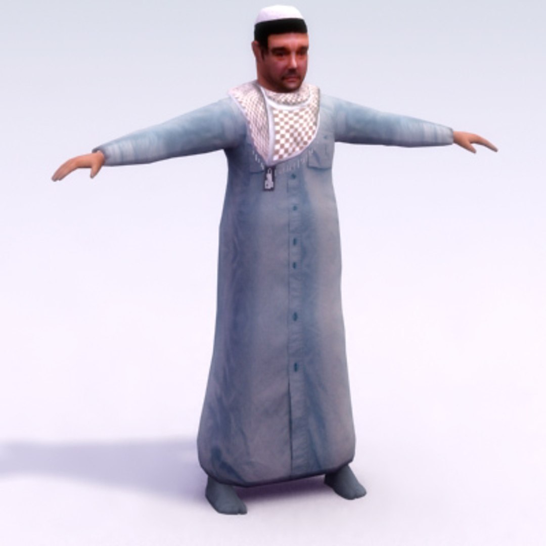 Arab Rigged 3d Model