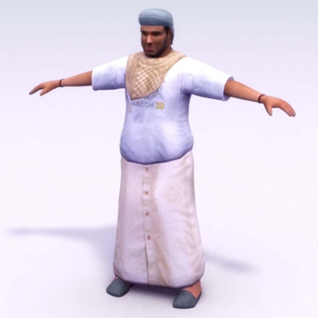 Arab Rigged 3d Model