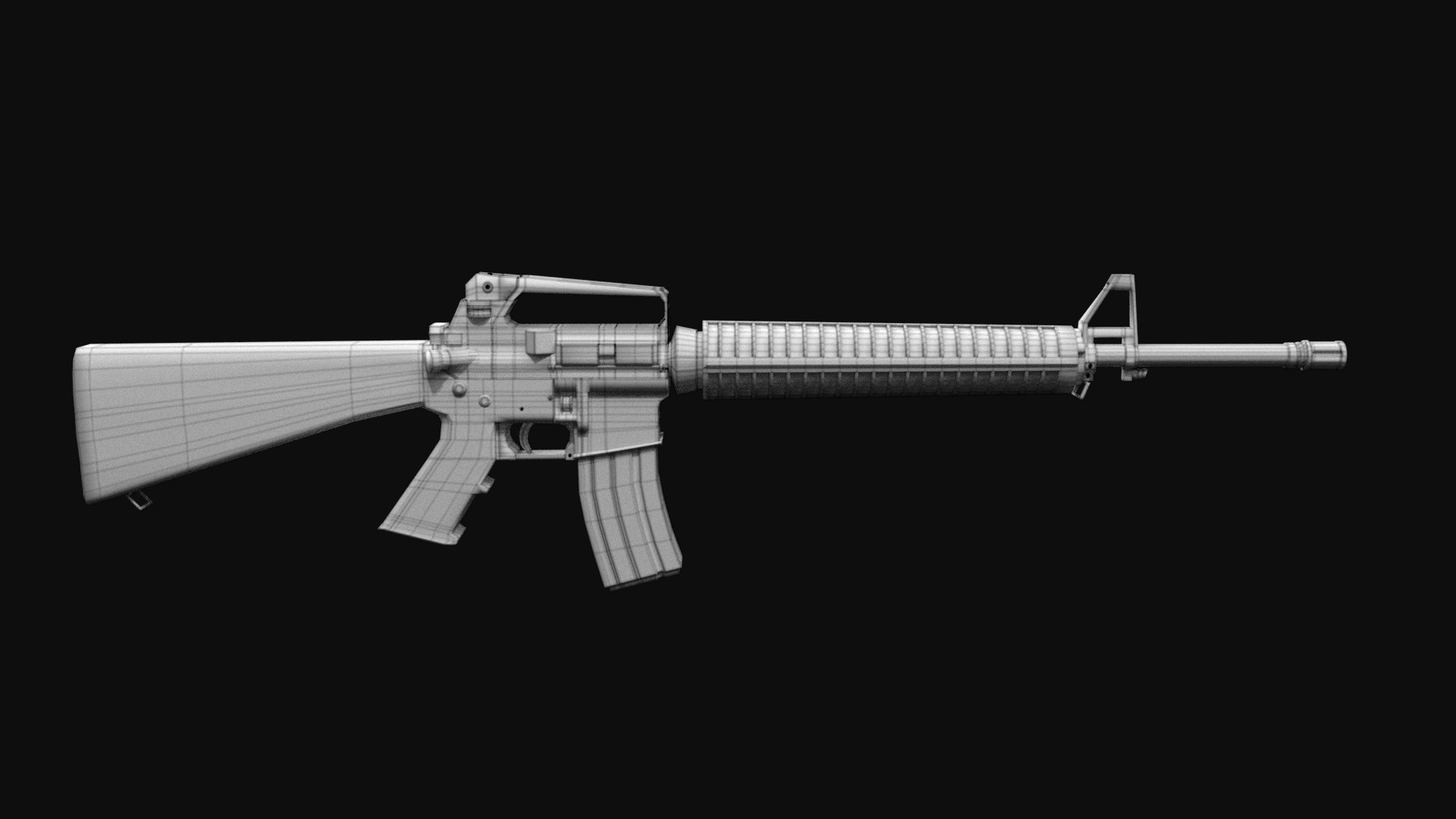 M16 Rifle Model - TurboSquid 1863062