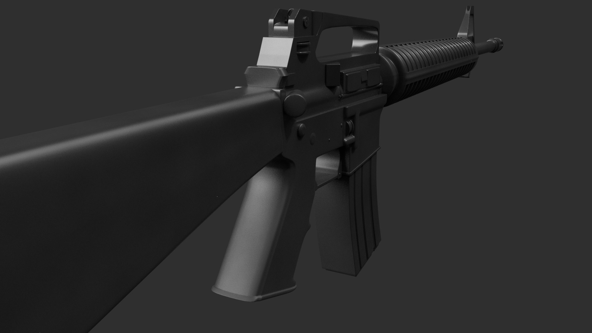 M16 Rifle Model - TurboSquid 1863062