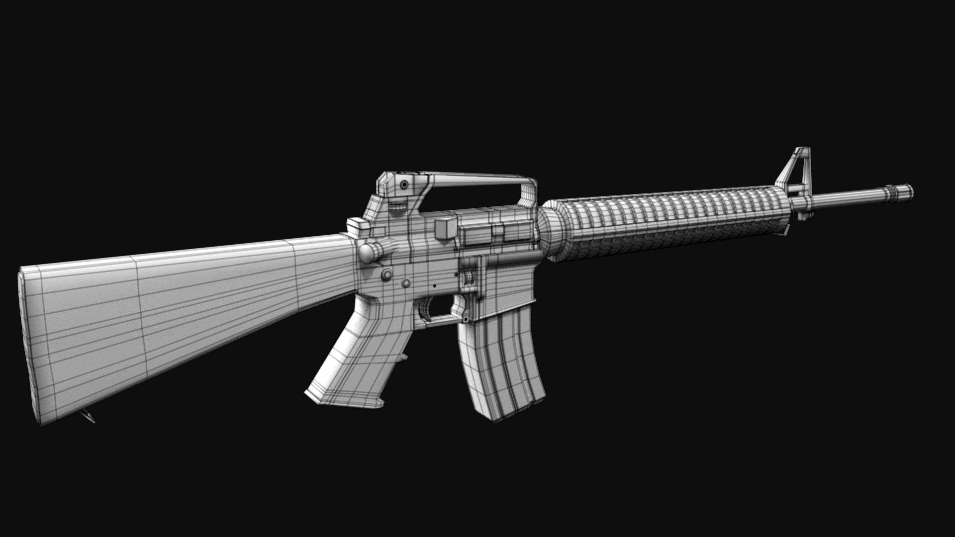 M16 Rifle Model - TurboSquid 1863062