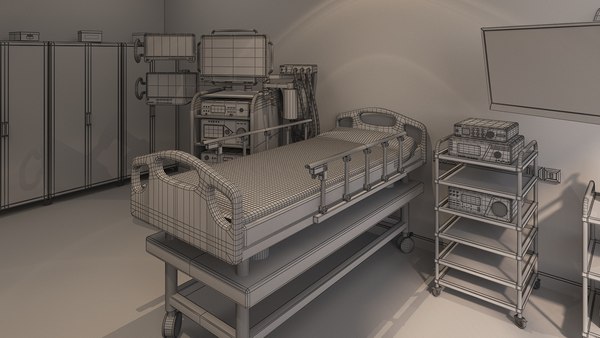 modelo 3d Unidad de Cuidados Intensivos - TurboSquid 2227963