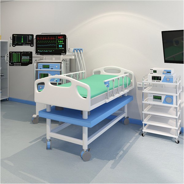 modelo 3d Unidad de Cuidados Intensivos - TurboSquid 2227963