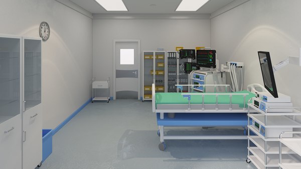 modelo 3d Unidad de Cuidados Intensivos - TurboSquid 2227963