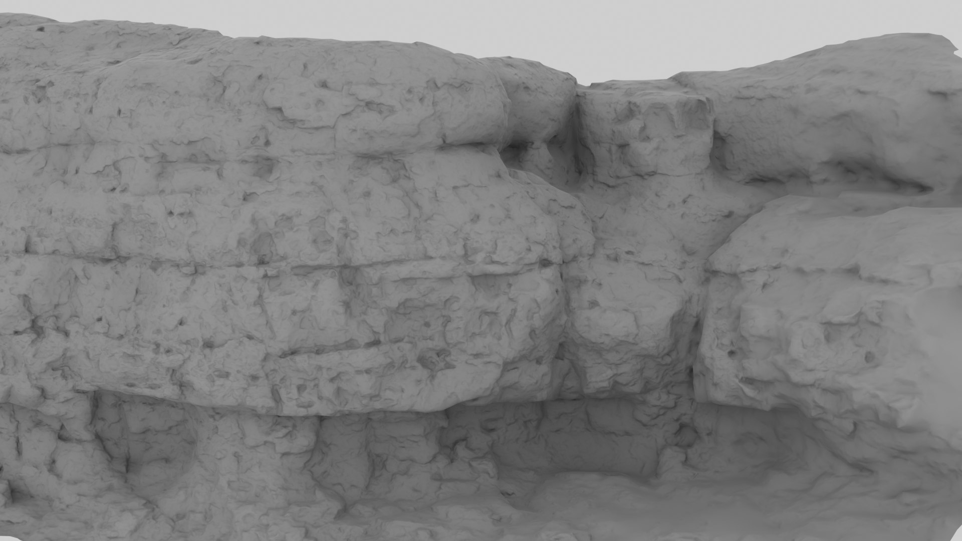 Riverbed Canyon Cliff Scan 05 Model - TurboSquid 2052267