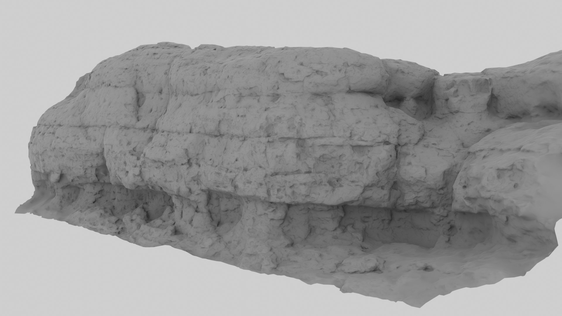 Riverbed Canyon Cliff Scan 05 Model - TurboSquid 2052267