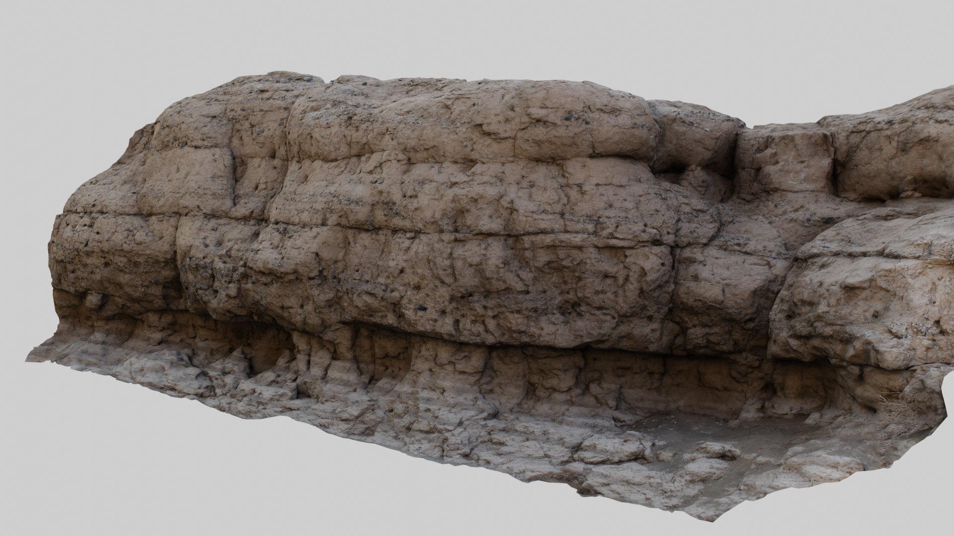 Riverbed Canyon Cliff Scan 05 Model - TurboSquid 2052267