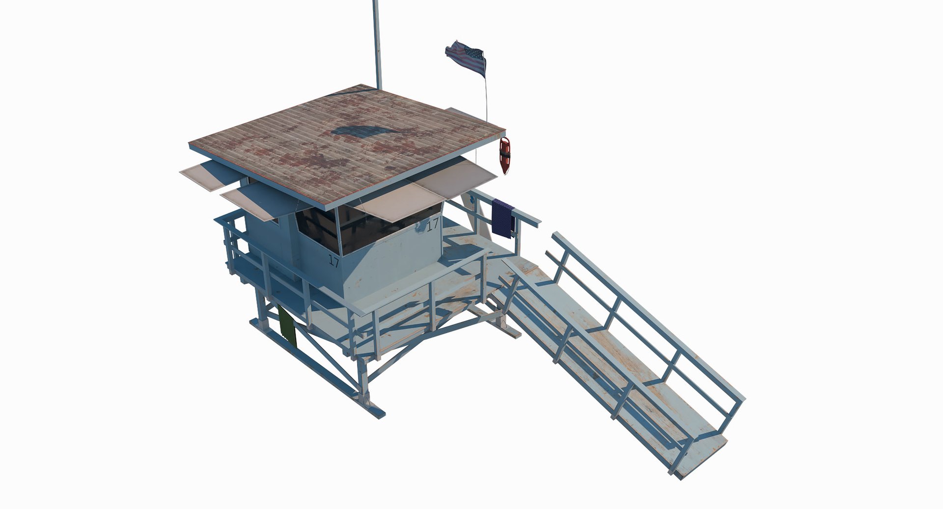 3d Surf Lifeguard Model