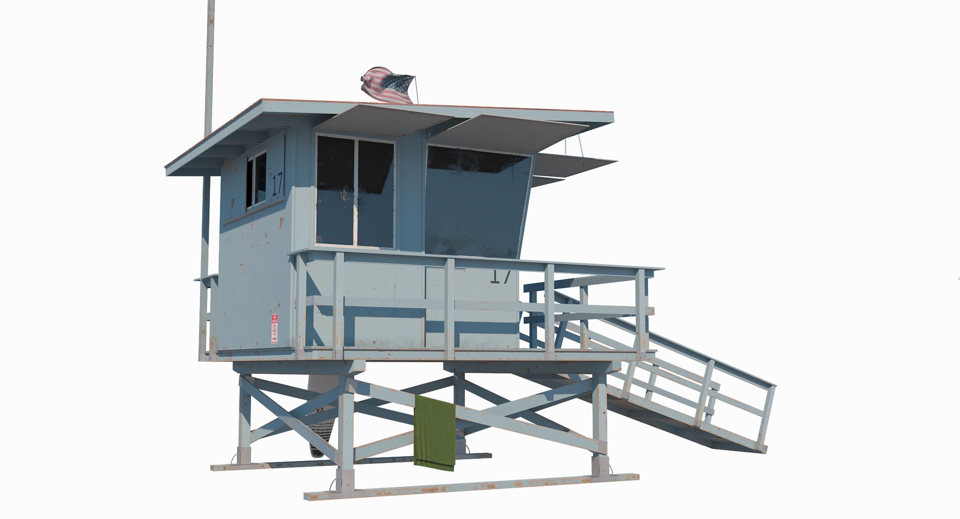 3d Surf Lifeguard Model