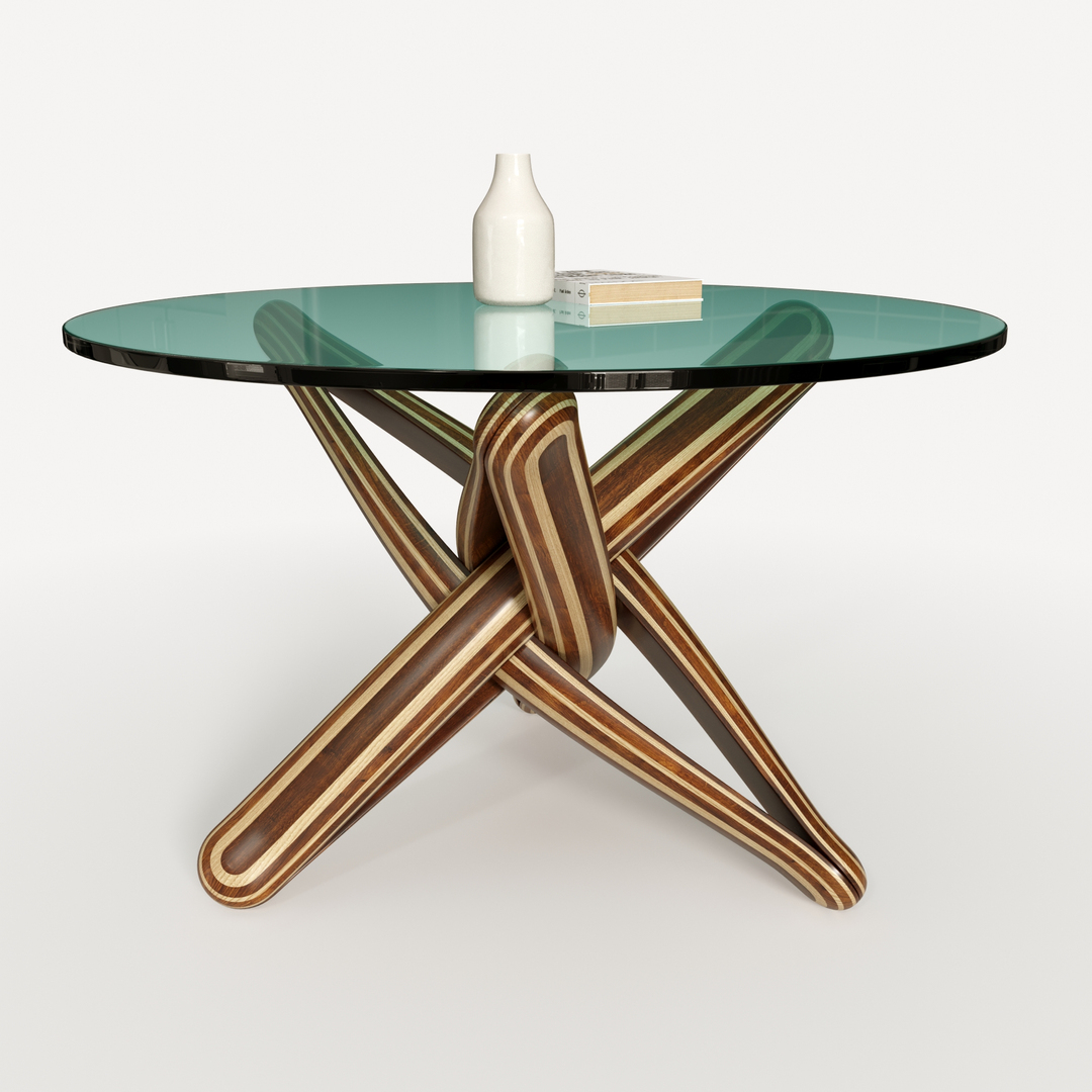 Dinner glass table 3D model - TurboSquid 1831863