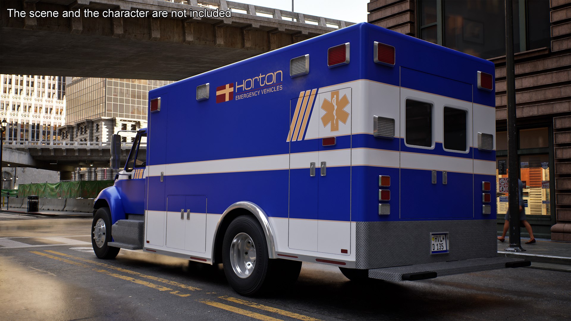 3D International Durastar Ambulance Truck Rigged For Cinema 4D ...