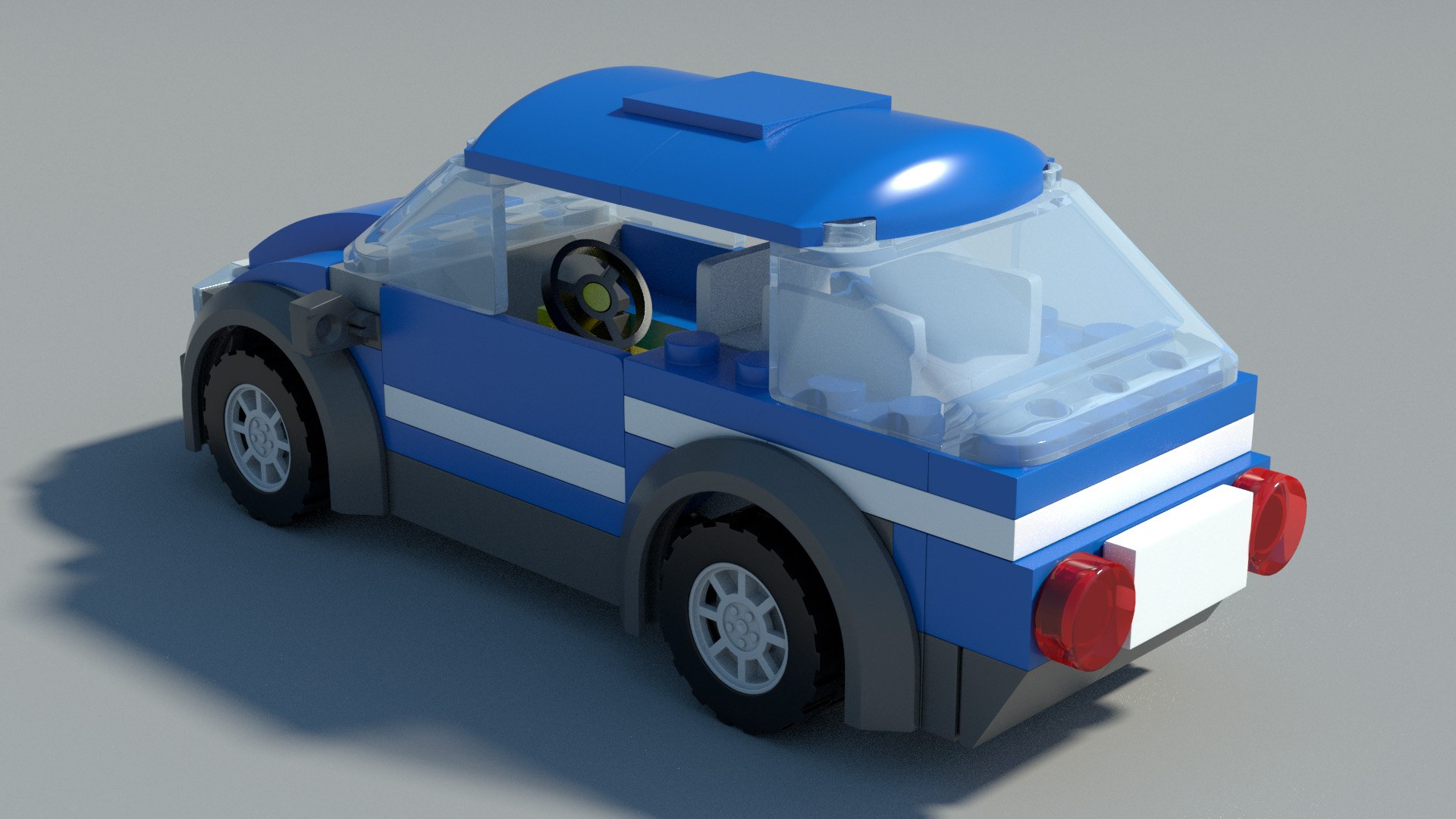 3d Lego Car Parts Model