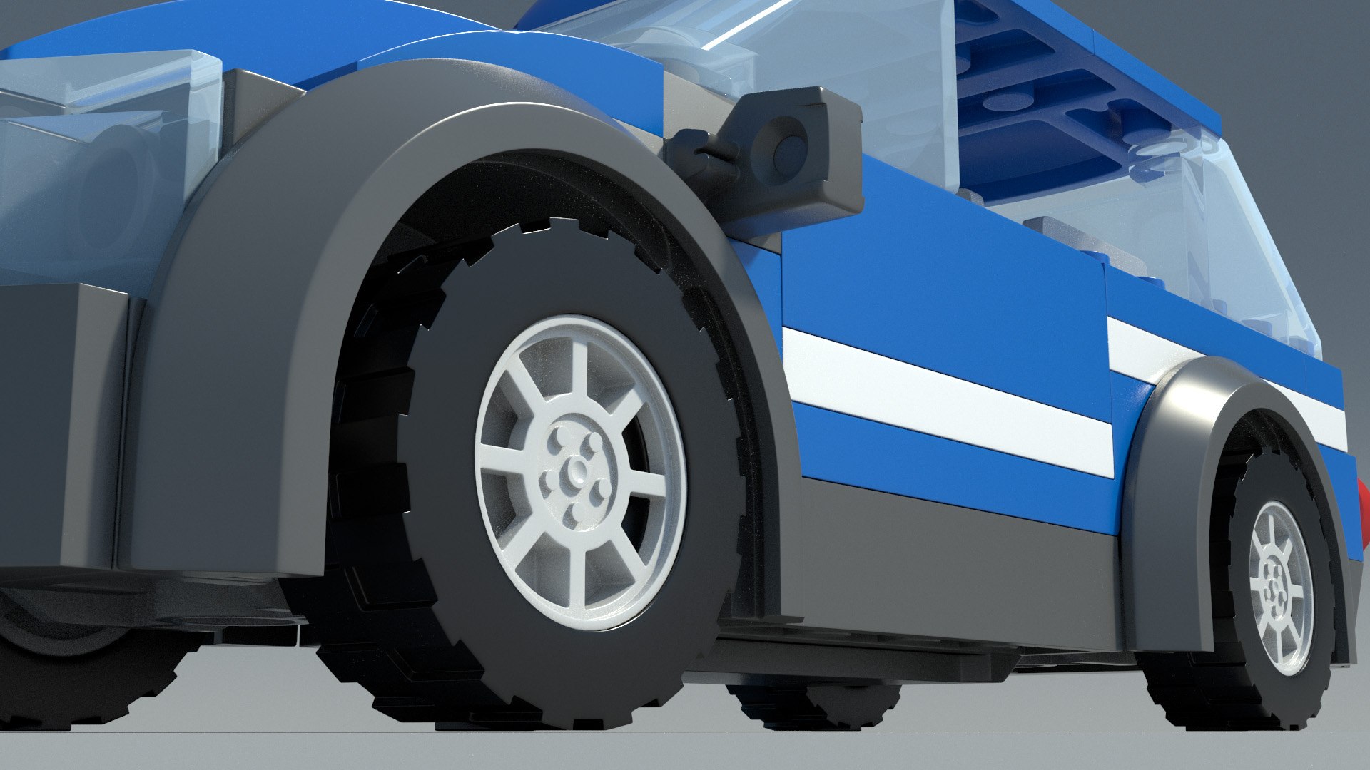 3d Lego Car Parts Model