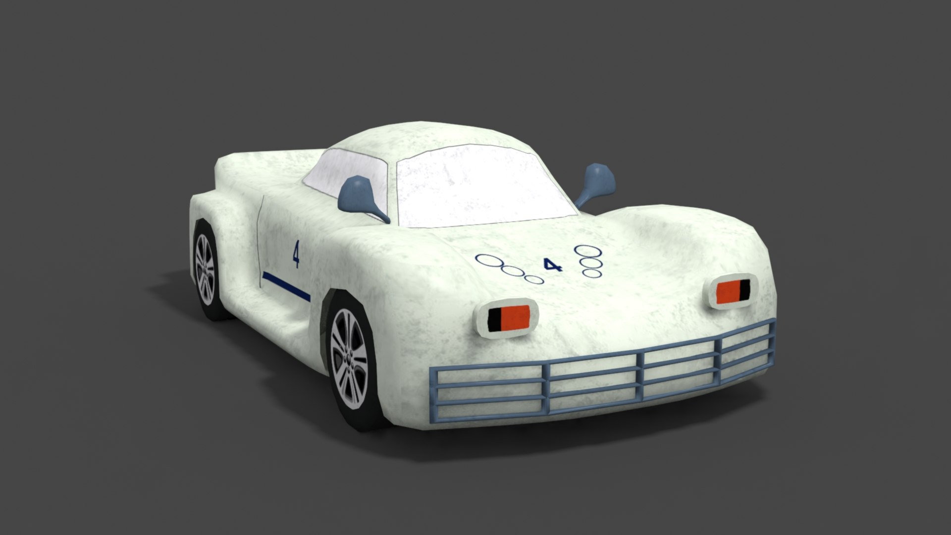 3D Cartoon Racing Car V4 - TurboSquid 2238200