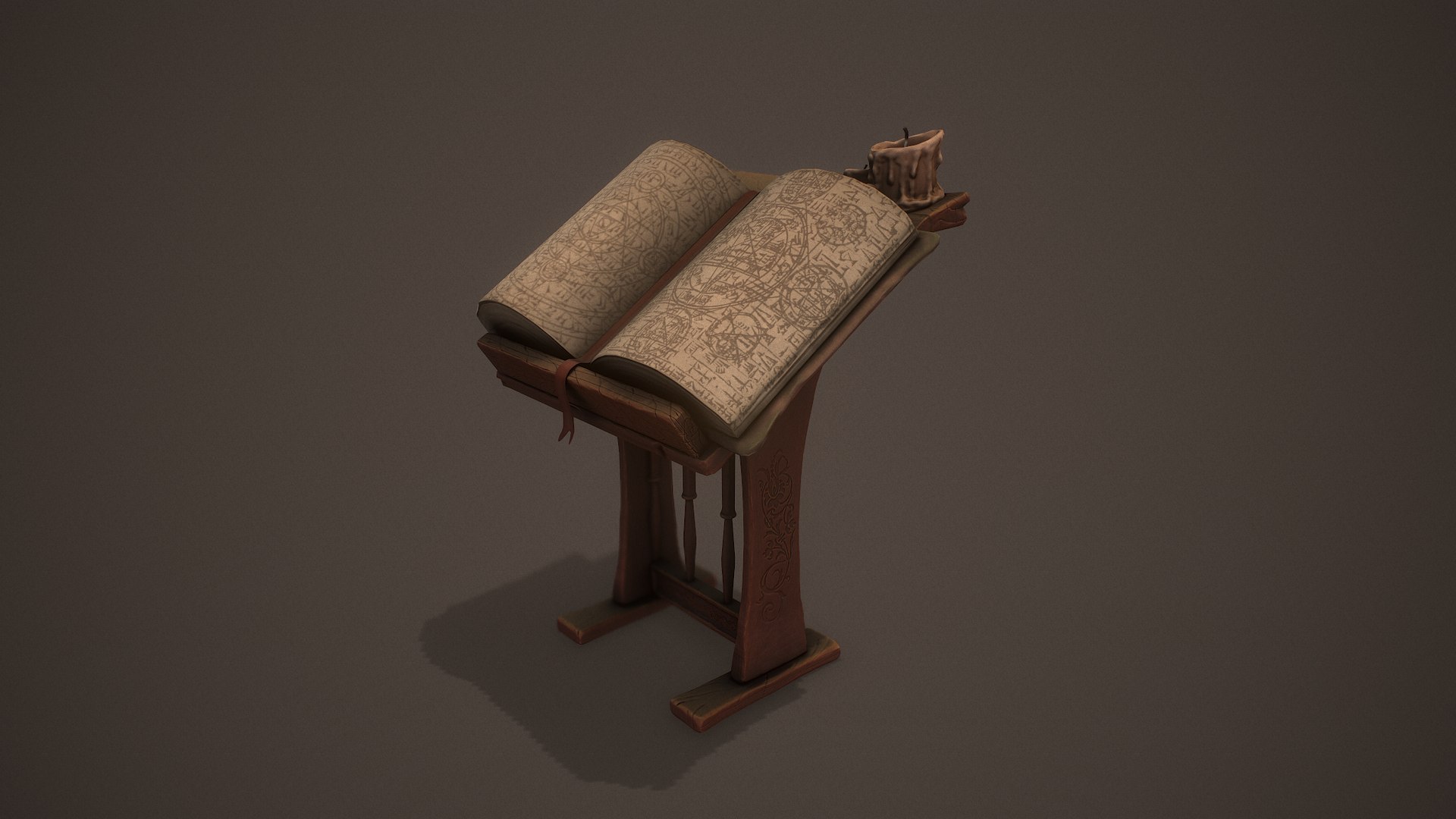 Stylized Lectern 3D Model - TurboSquid 1613617