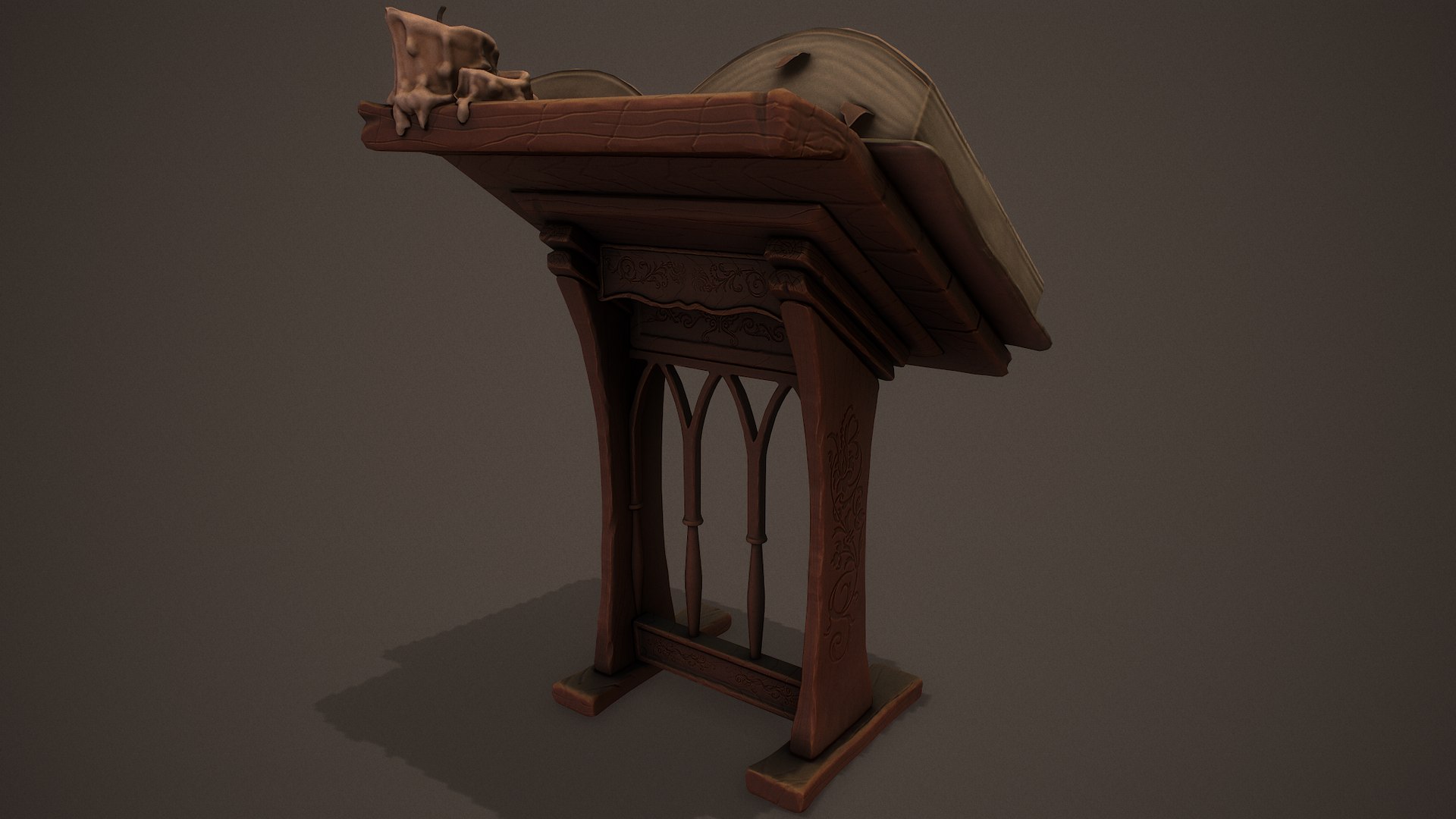 Stylized Lectern 3D Model - TurboSquid 1613617