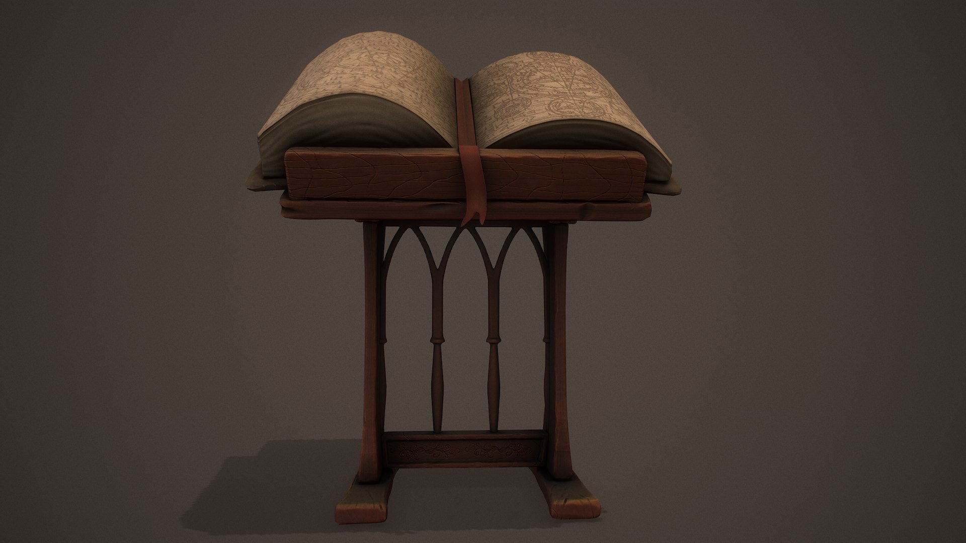Stylized Lectern 3D Model - TurboSquid 1613617