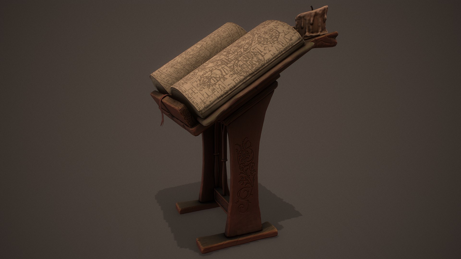 Stylized Lectern 3D Model - TurboSquid 1613617