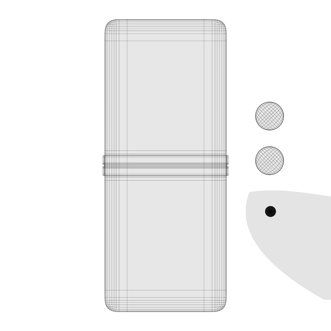 Samsung Galaxy Z Flip 6 White Model - TurboSquid 2256550