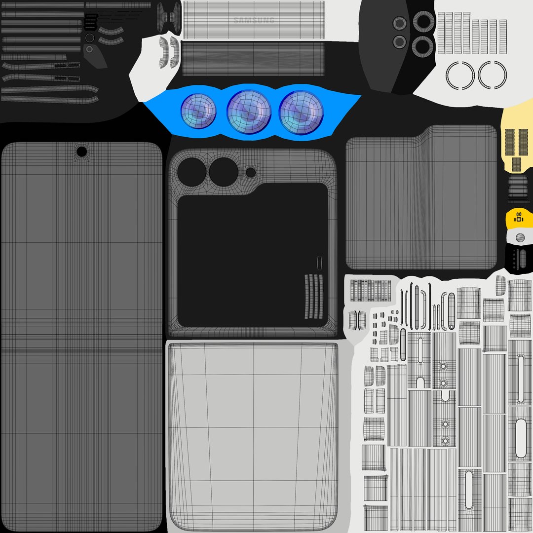 Samsung Galaxy Z Flip 6 White Model - TurboSquid 2256550