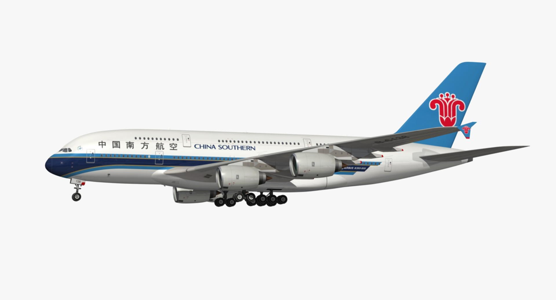 3D Airbus A380m China Southern - TurboSquid 1248898