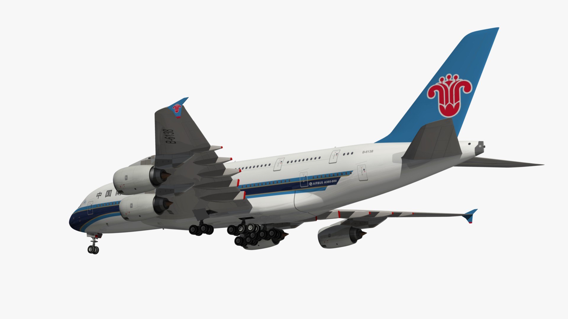 3D Airbus A380m China Southern - TurboSquid 1248898