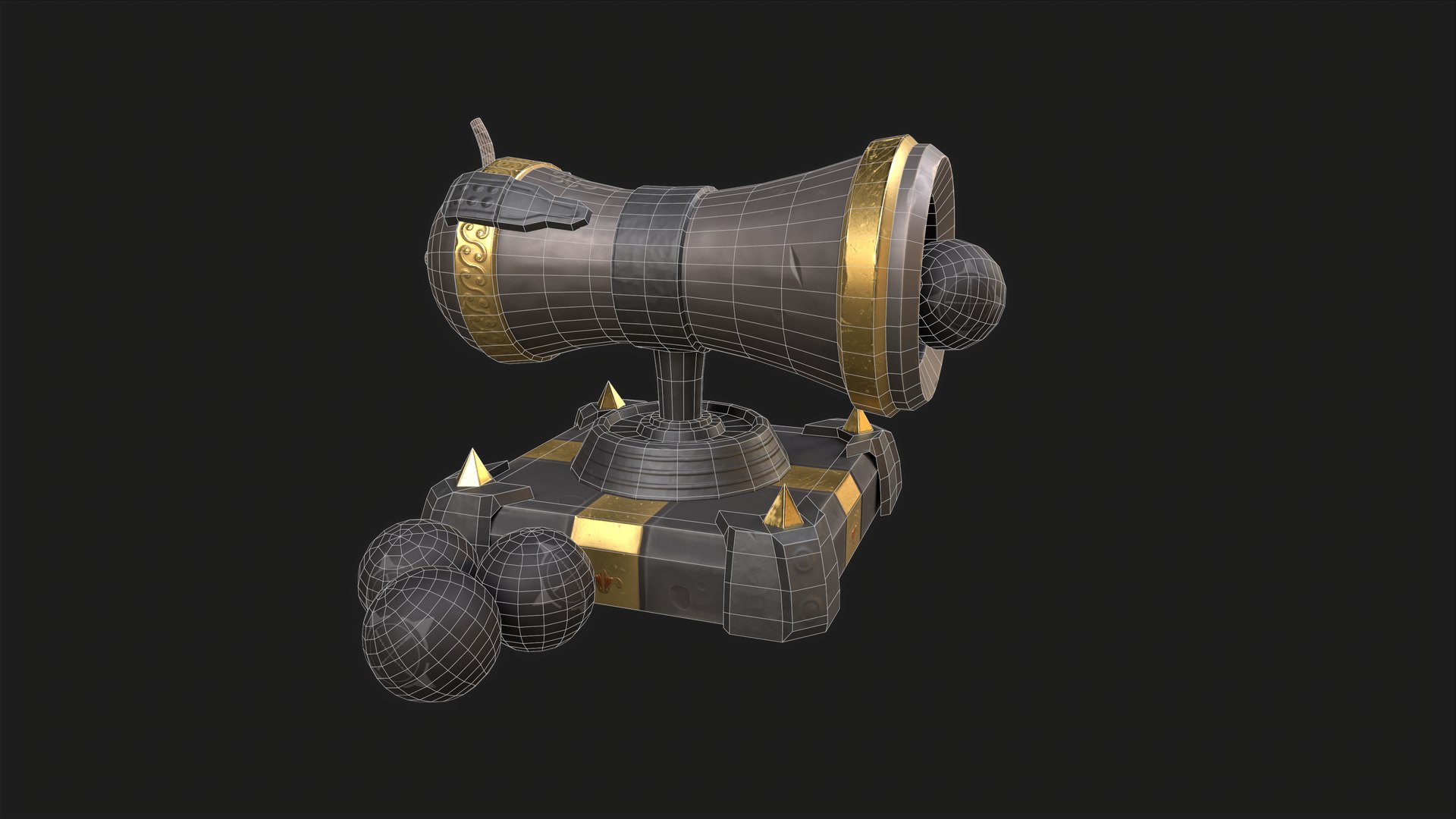 3D Stylized Cannon - TurboSquid 2122630