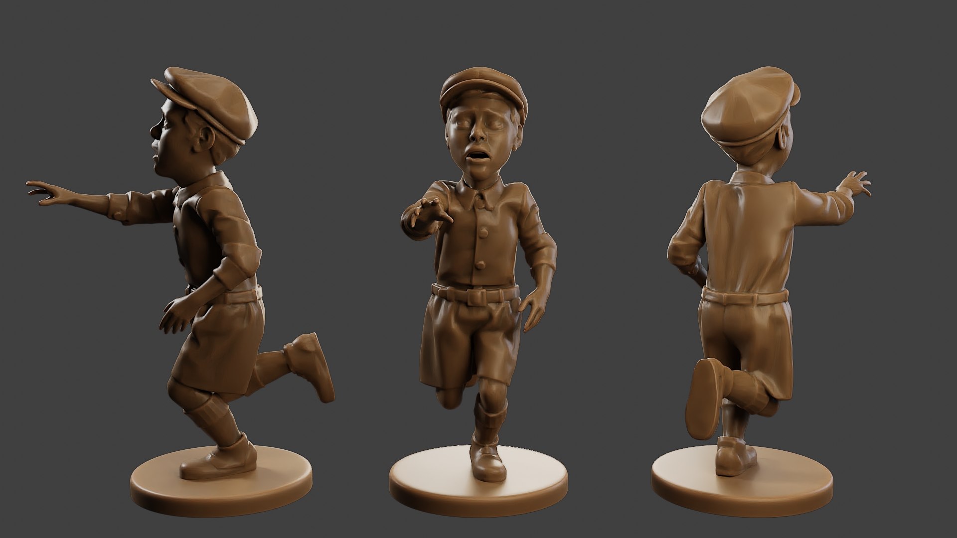 Ww2 Scared Little Boy SLB1 004 3D Model - TurboSquid 2078235