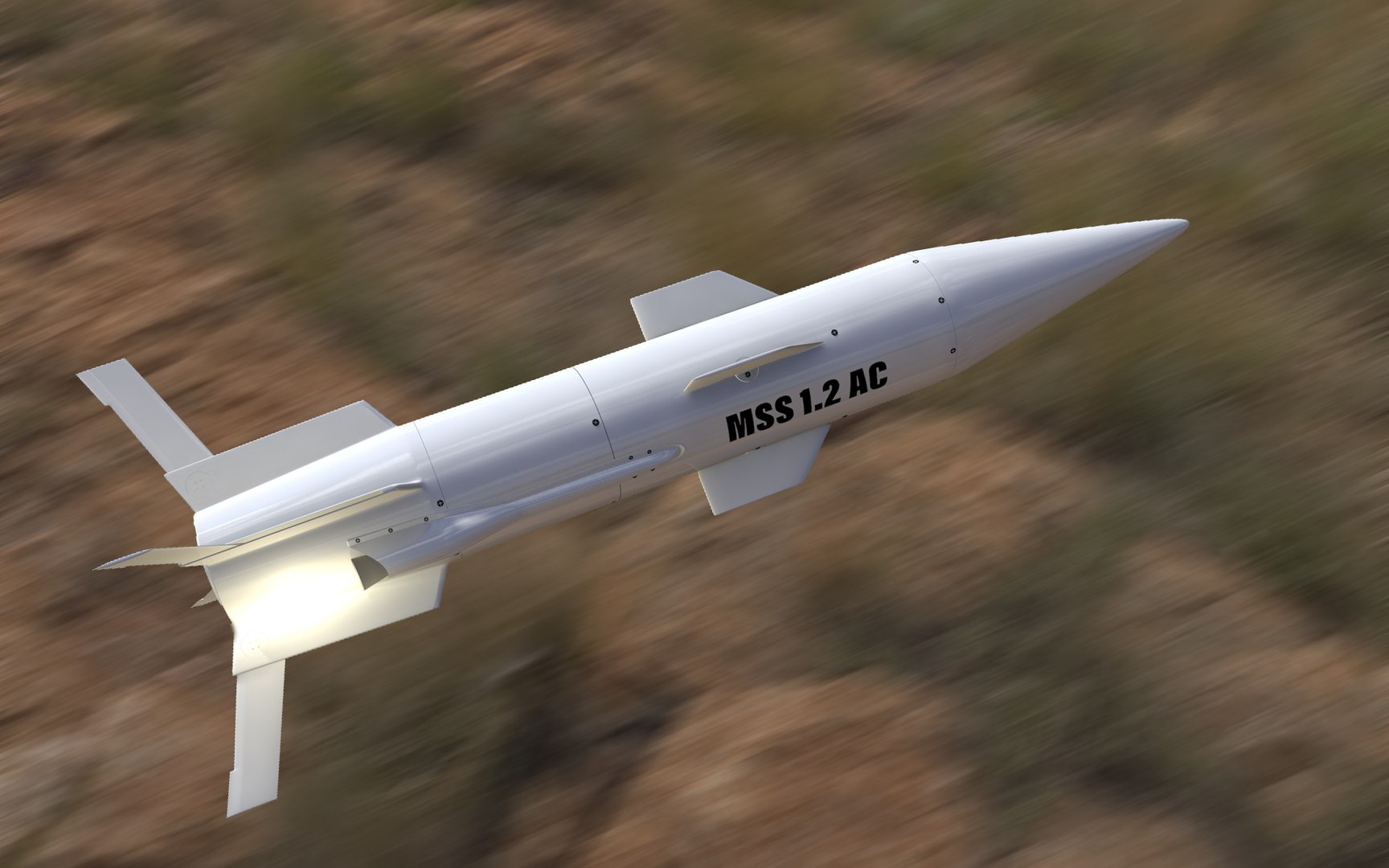 3D Model MSS 1-2 AC - Brazilian Anti Tank Missile - TurboSquid 2170374