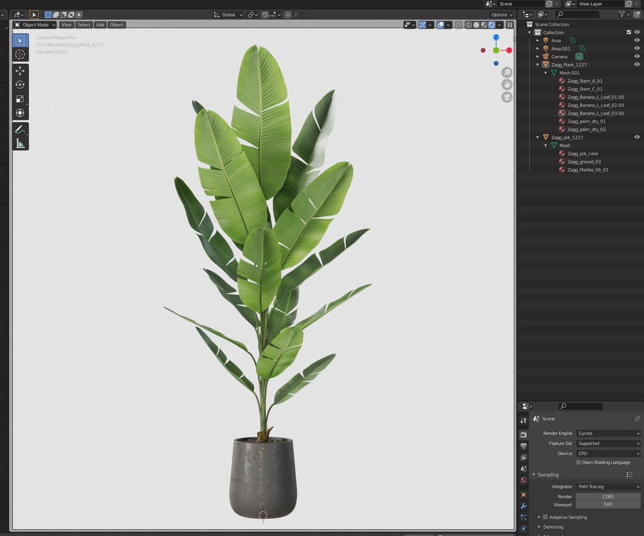 Plant 1227 Model - TurboSquid 2396665
