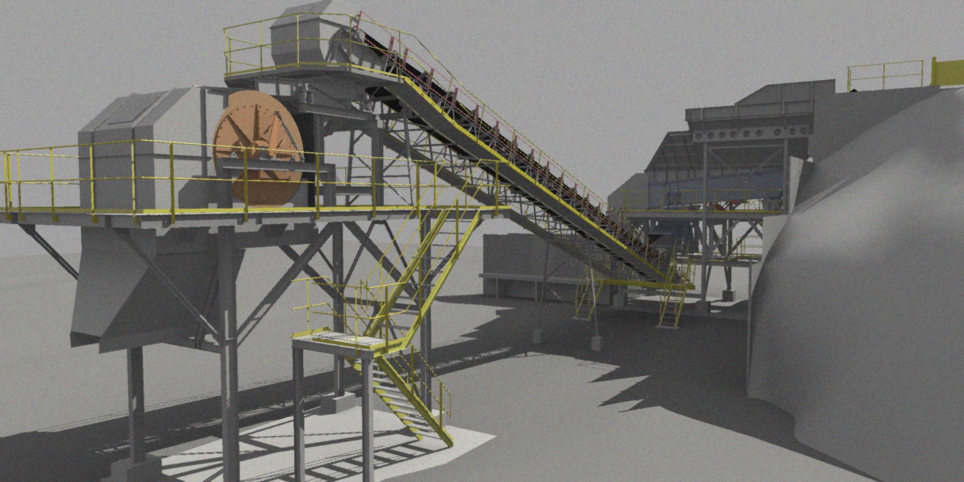 Mining Plant 3D Model - TurboSquid 1362858