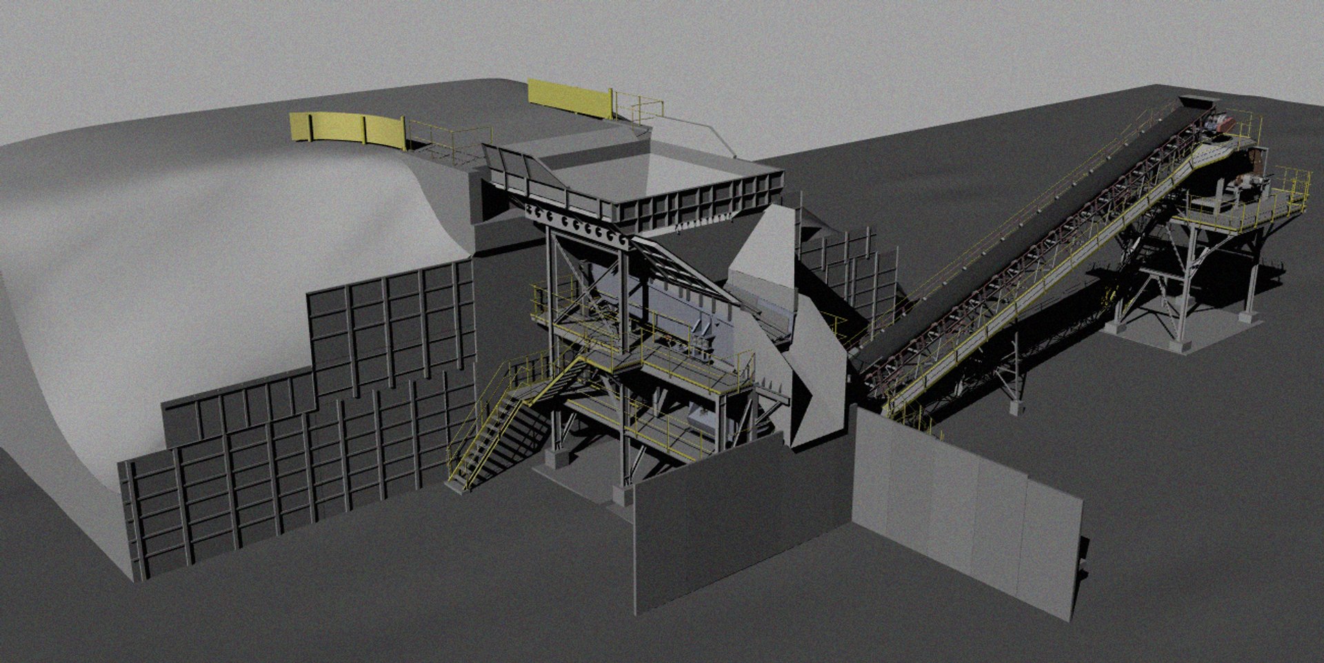 Mining Plant 3D Model - TurboSquid 1362858