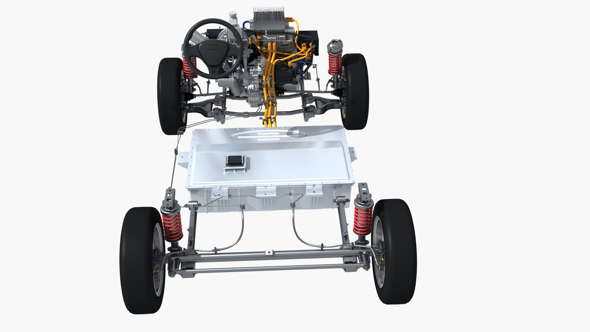 Mini Electric Car Chassis 3D Model - TurboSquid 2373948