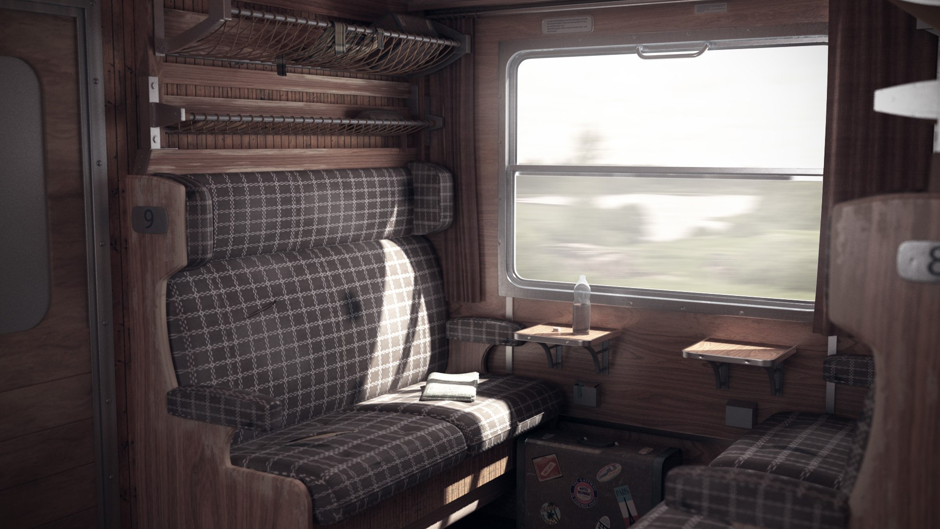 Old Train Interior 3D Model - TurboSquid 1335608
