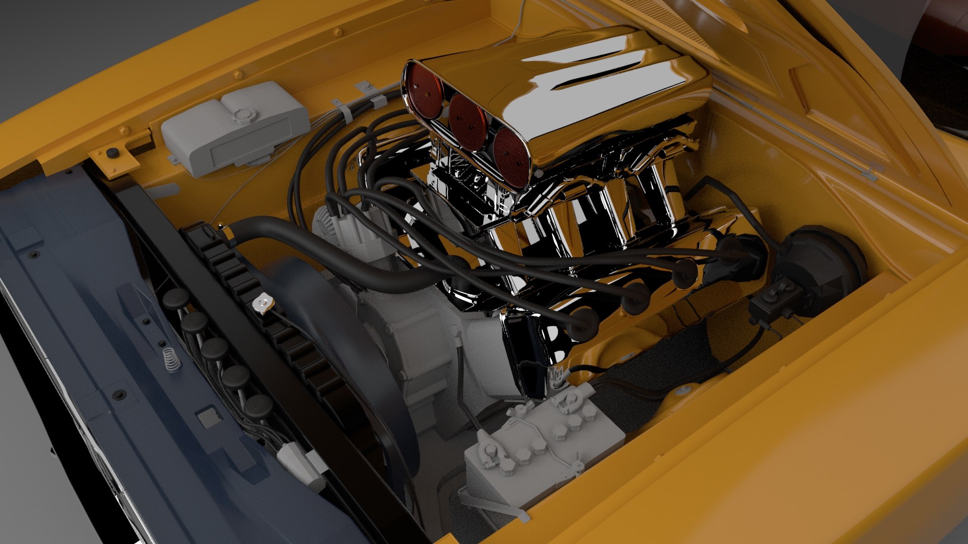 3D 69 Dodge Charger Model - TurboSquid 1430633