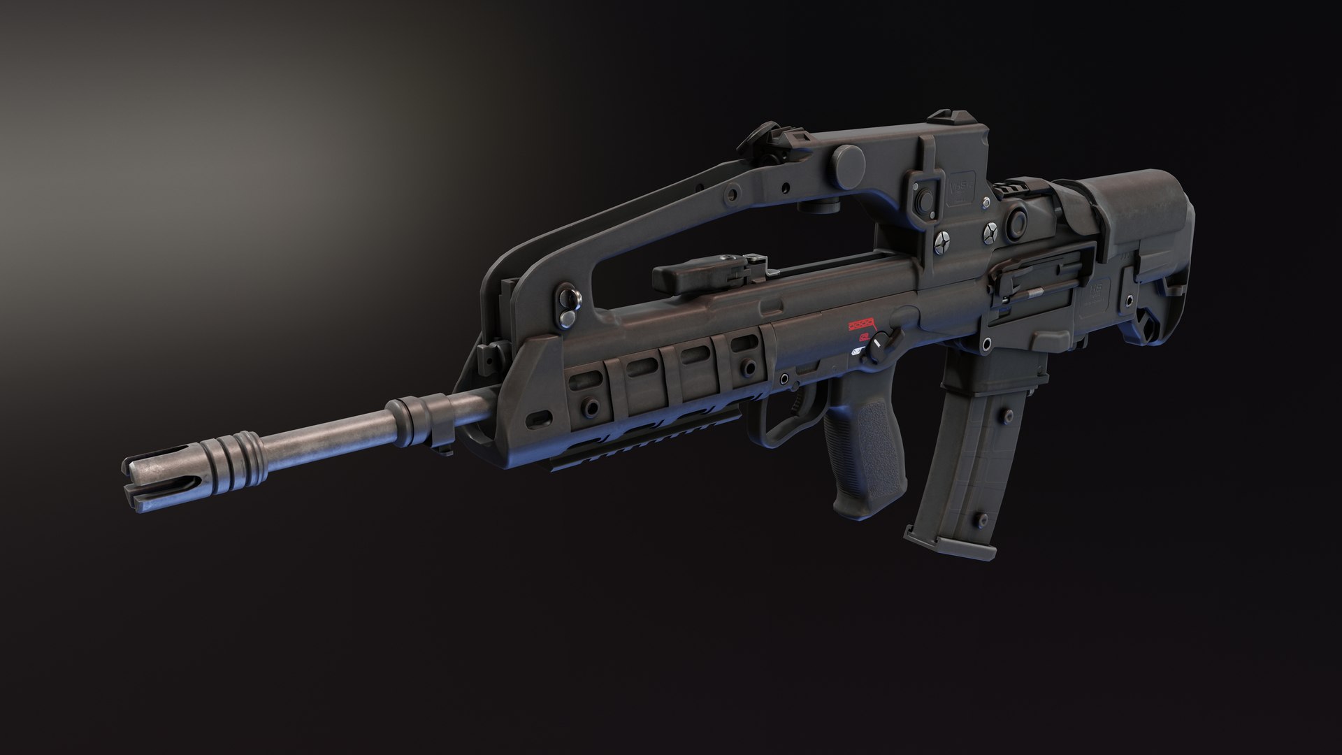 3D VHS2 Assault Rifle - TurboSquid 2081487