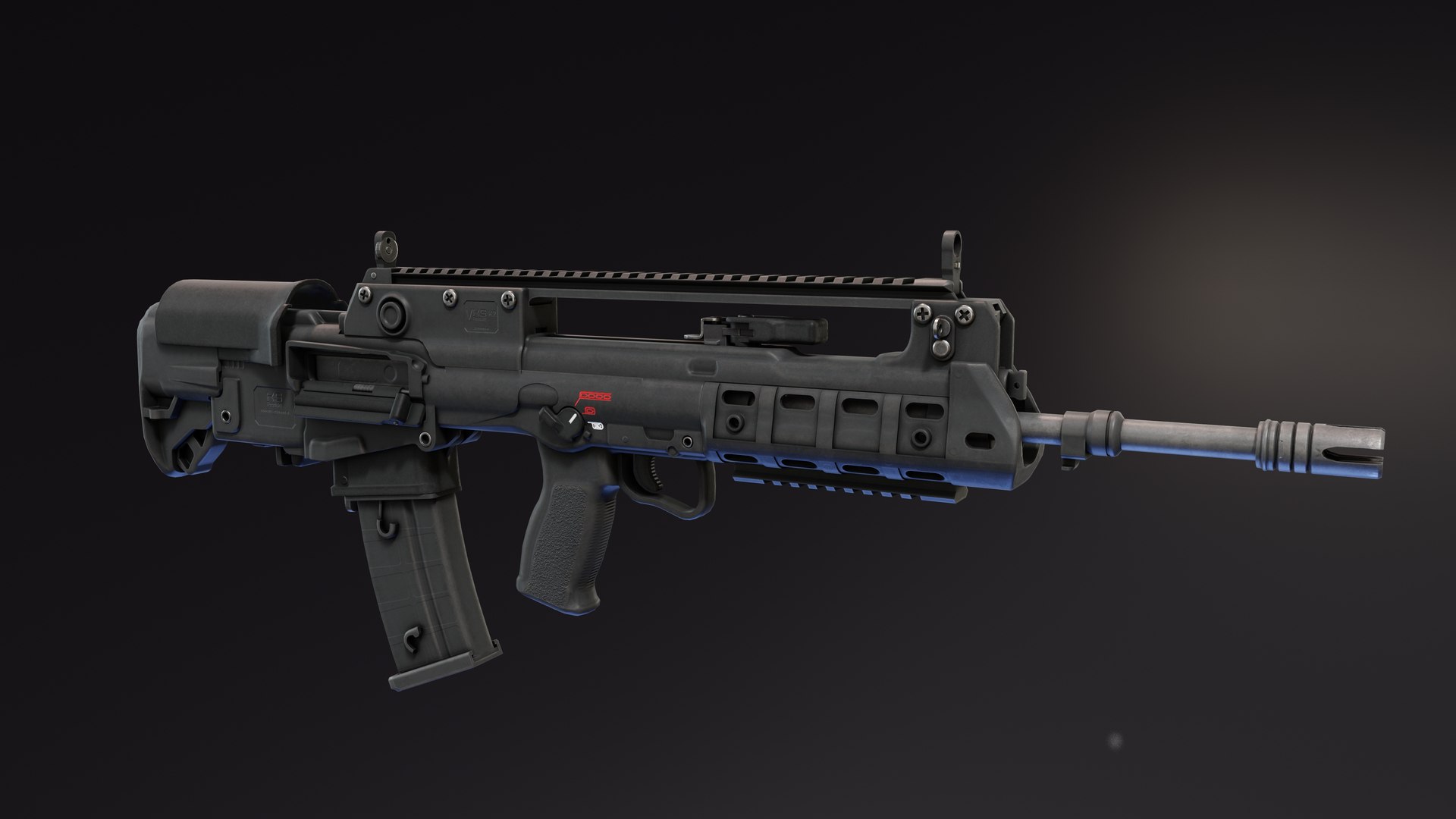 3D VHS2 Assault Rifle - TurboSquid 2081487