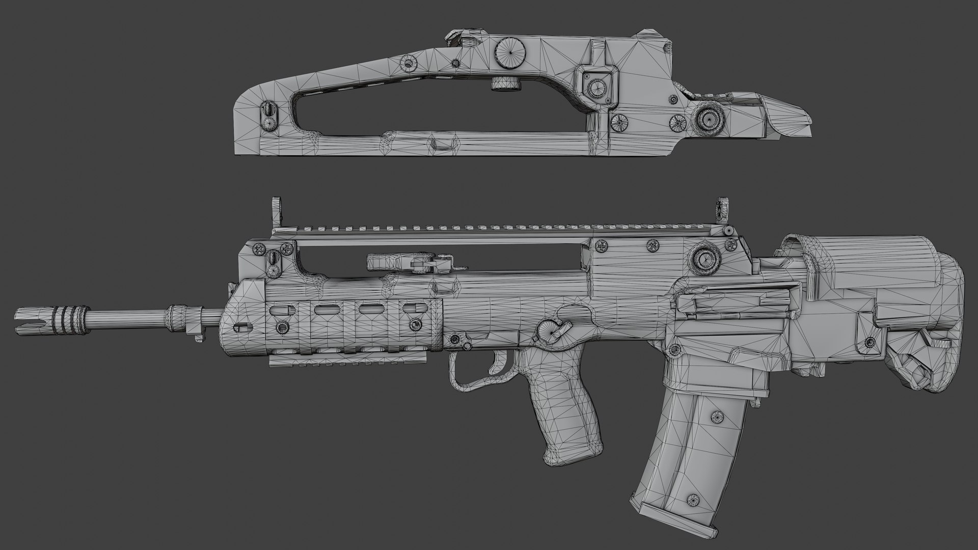 3D VHS2 Assault Rifle - TurboSquid 2081487