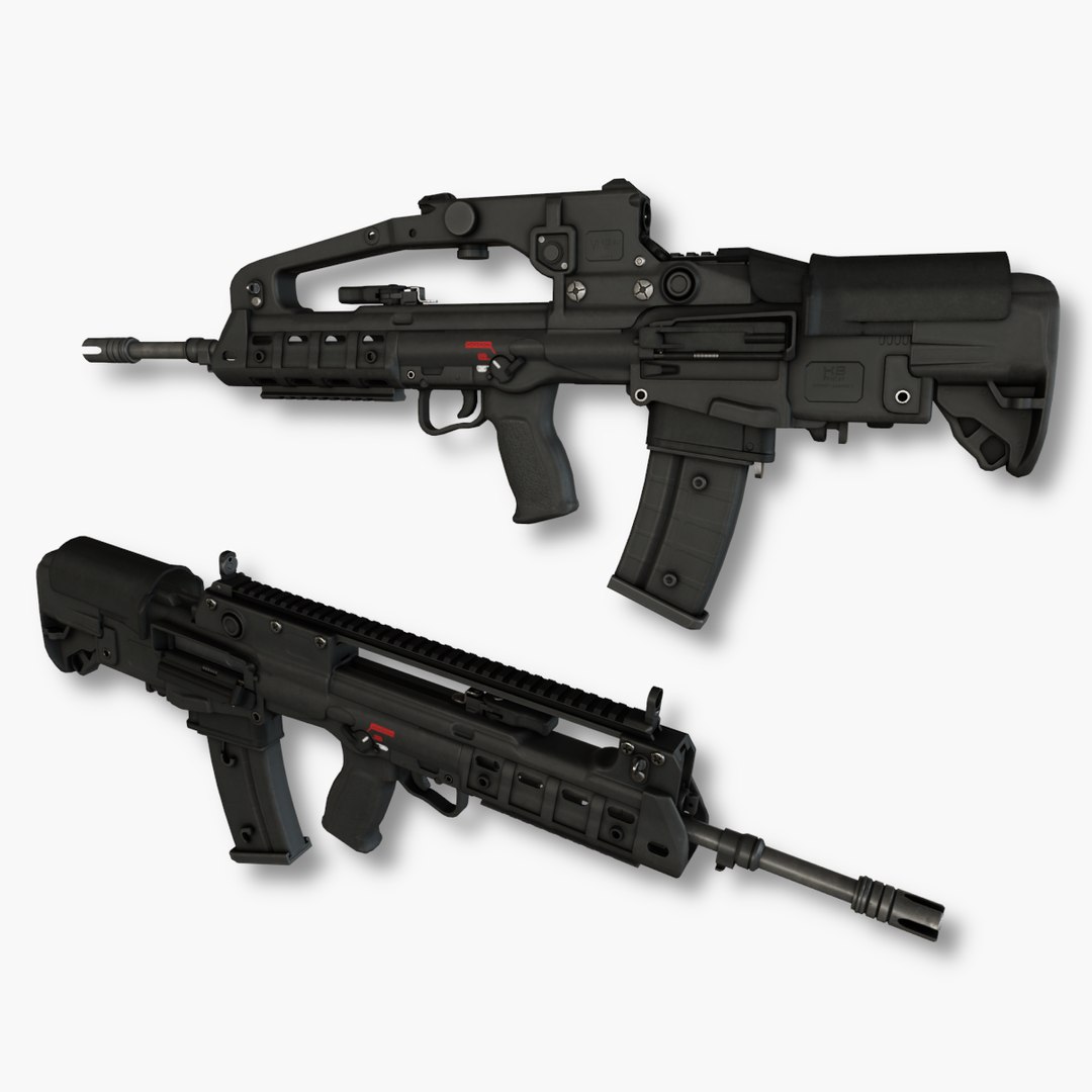 3D VHS2 Assault Rifle - TurboSquid 2081487