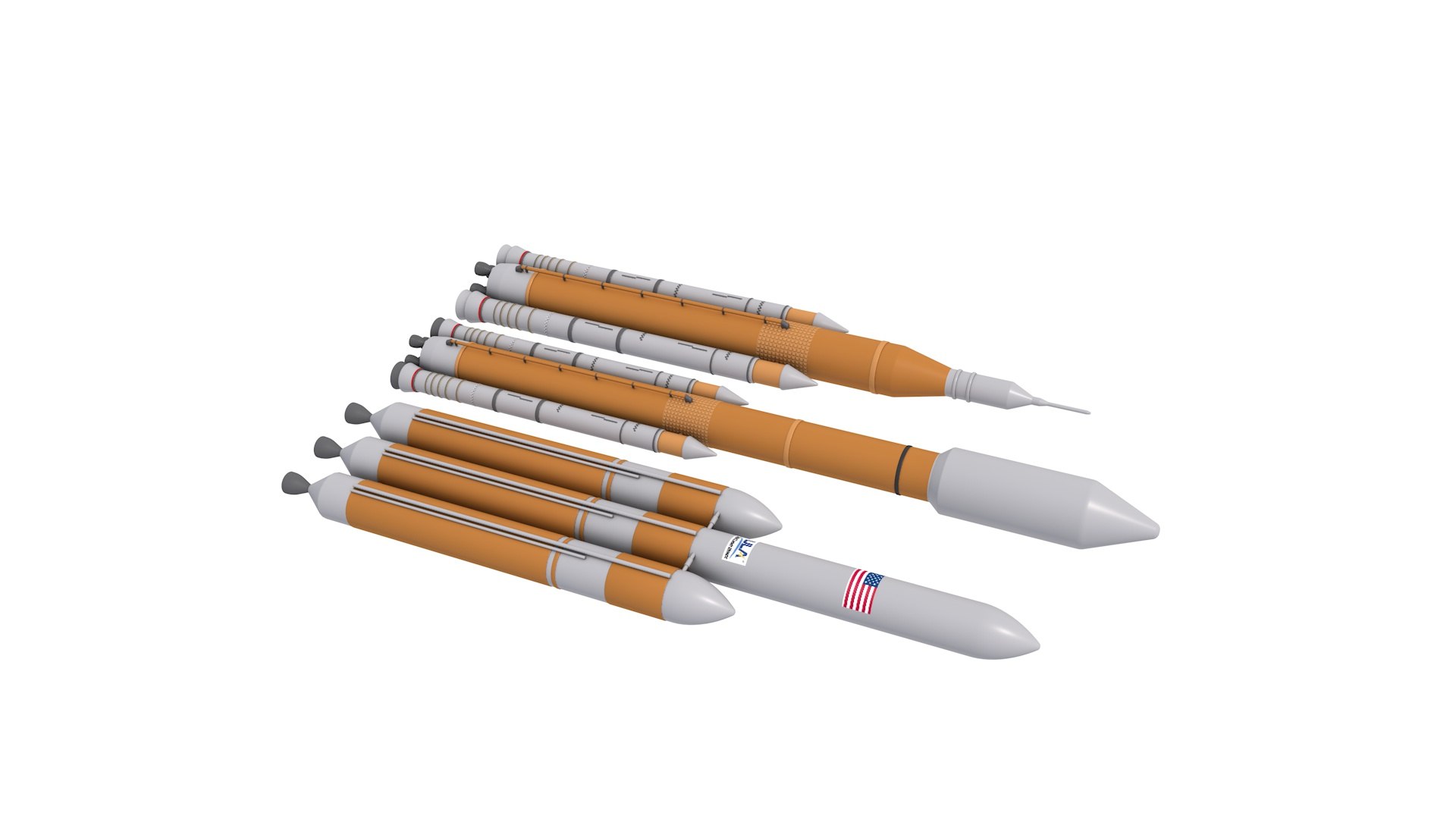 NASA Space Rockets Model - TurboSquid 2252907