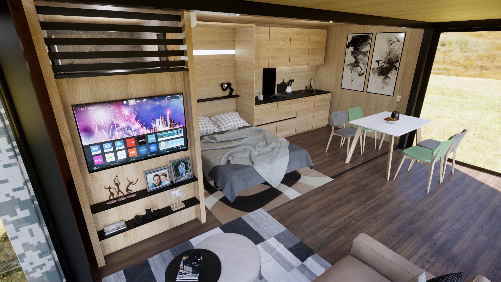 Modern folding container house 3D model - TurboSquid 1521916