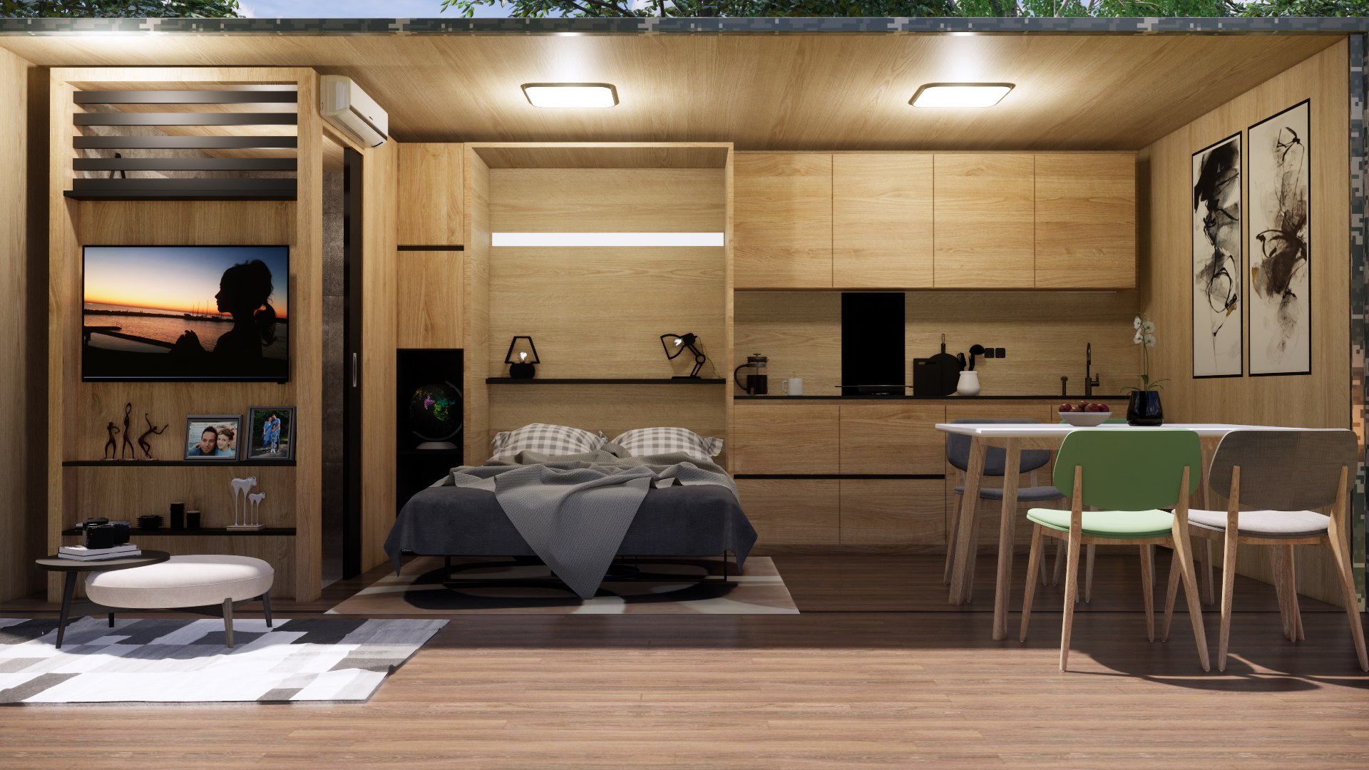 Modern Folding Container House 3D Model - TurboSquid 1521916