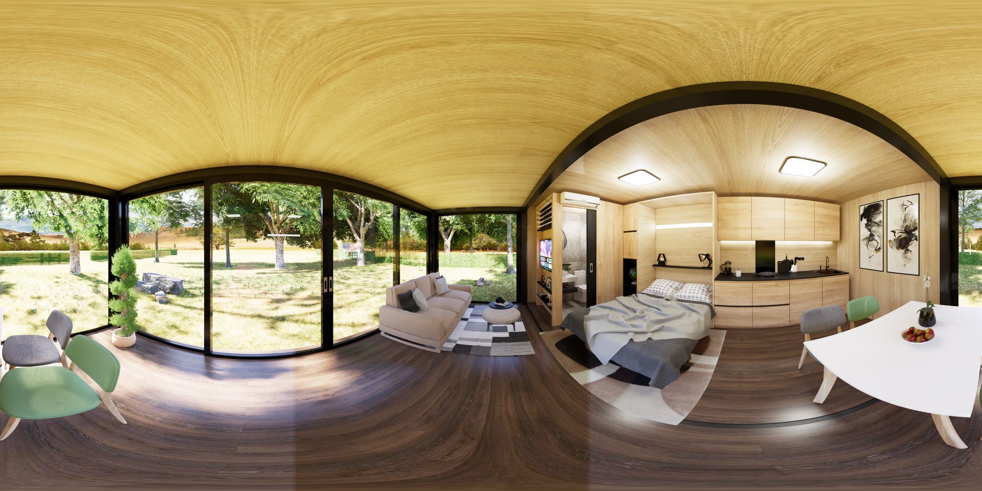 Modern folding container house 3D model - TurboSquid 1521916