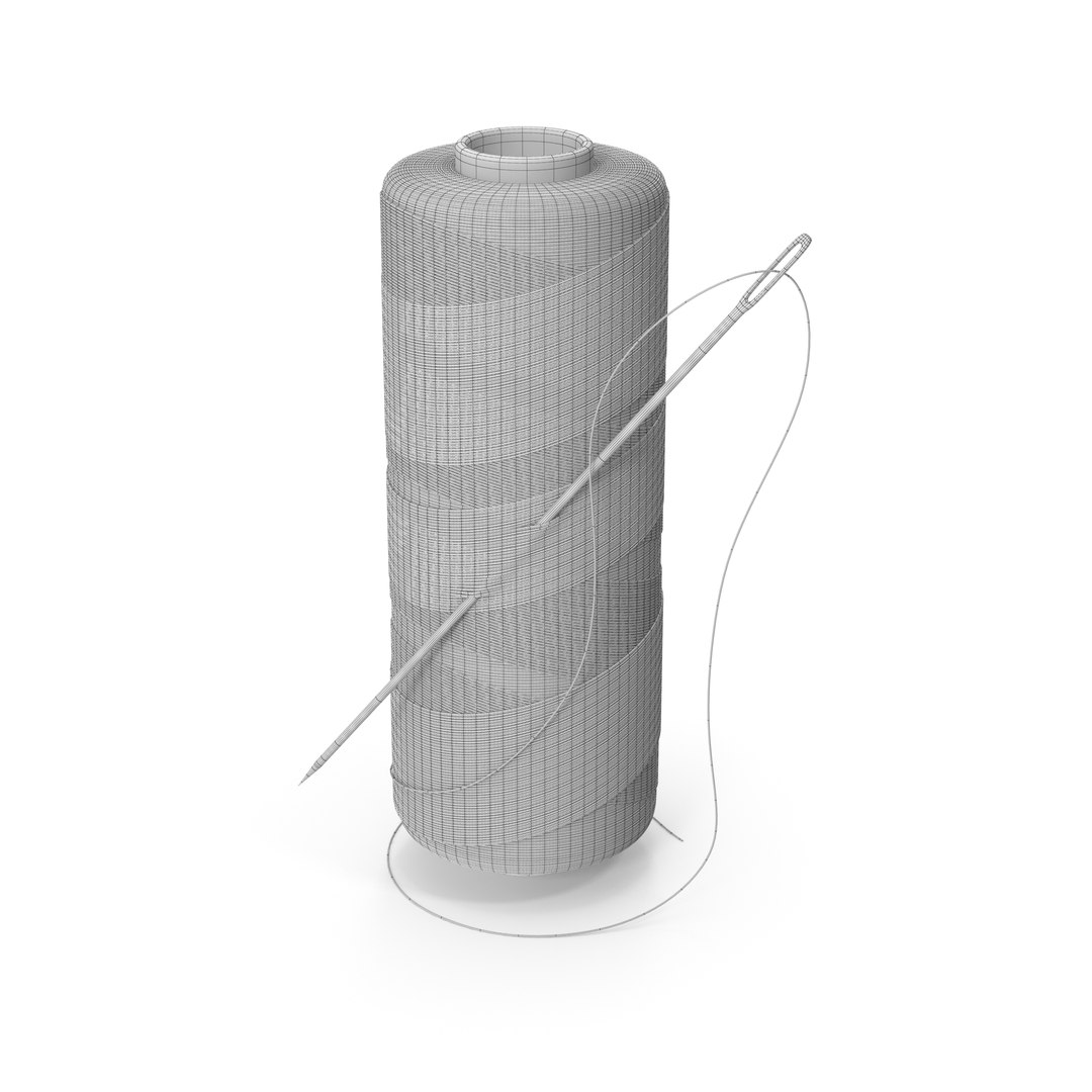 Sewing Thread And Needle 3D Model - TurboSquid 2210512