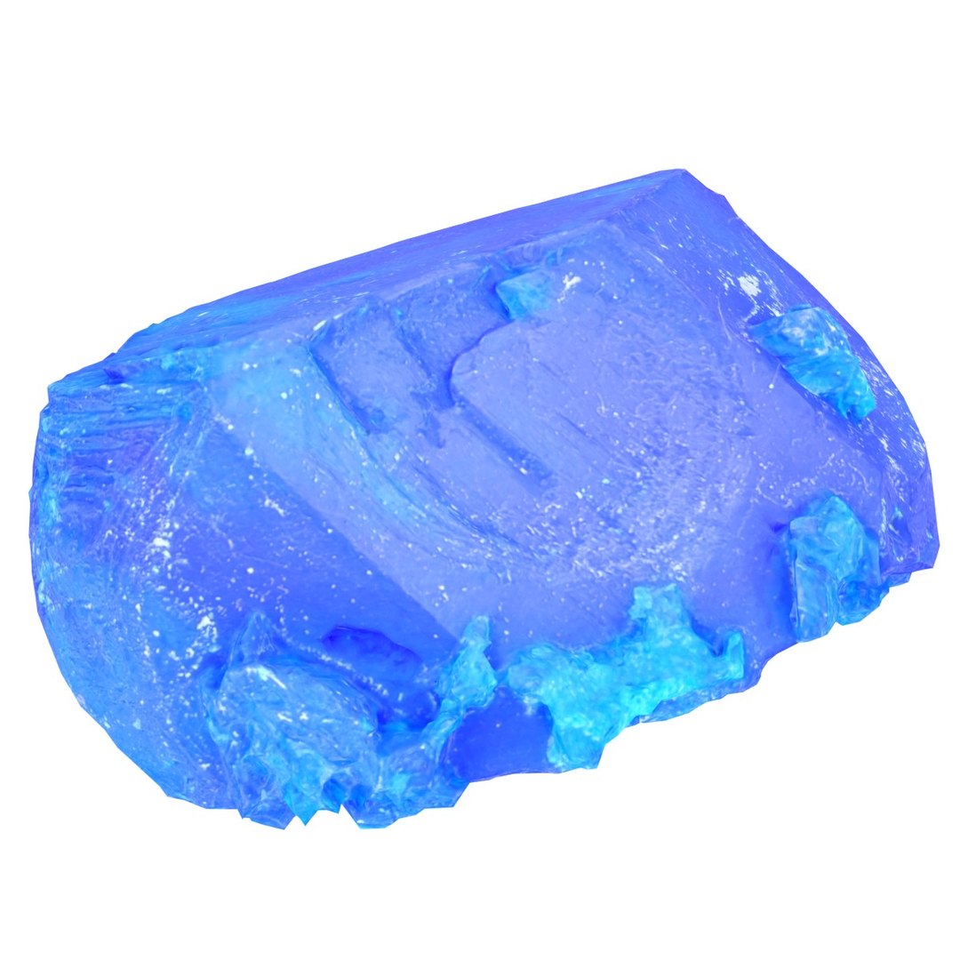 3D Blue Salt Crystal Model - TurboSquid 1219894