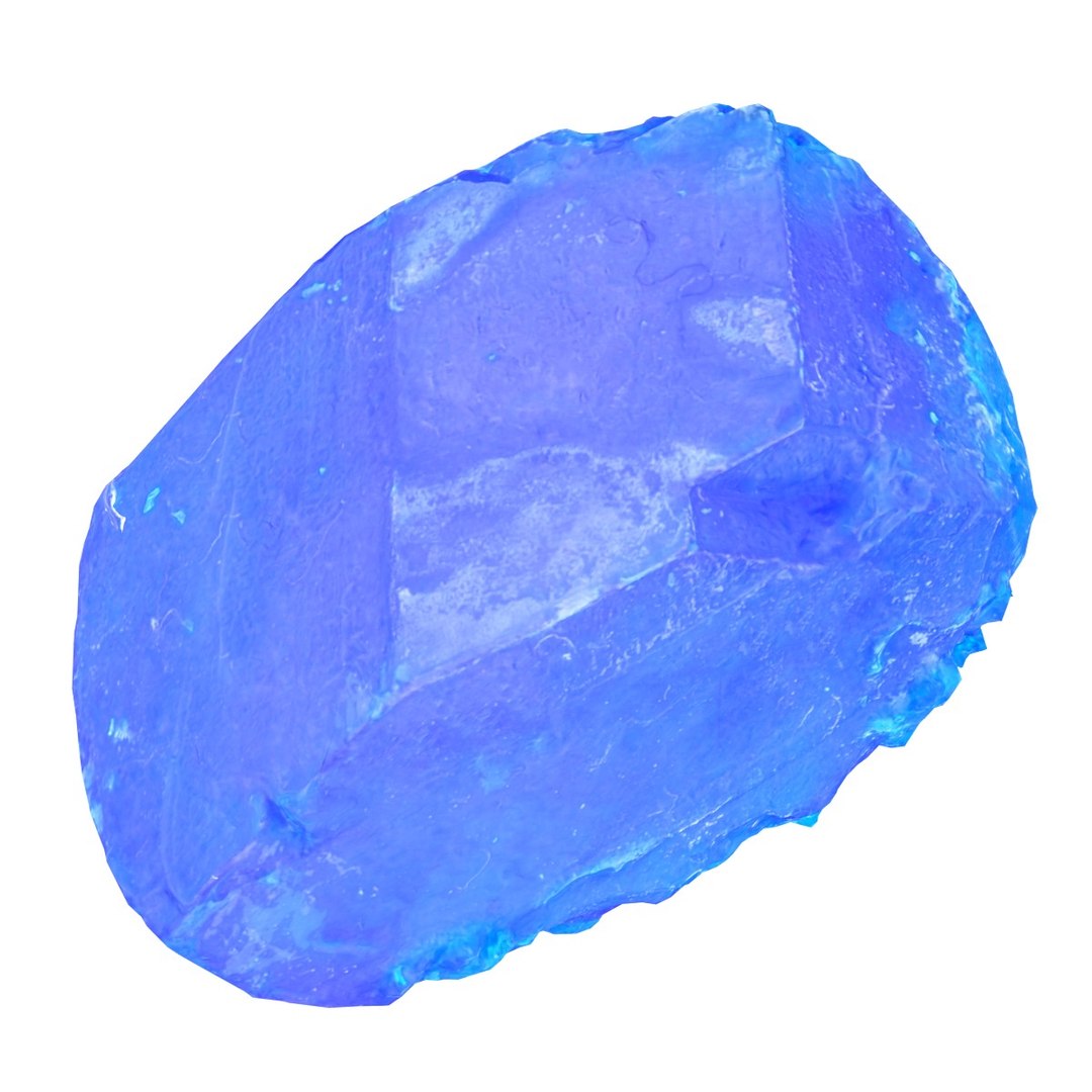 3D Blue Salt Crystal Model - TurboSquid 1219894