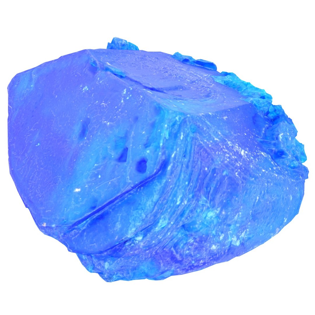 3D Blue Salt Crystal Model - TurboSquid 1219894