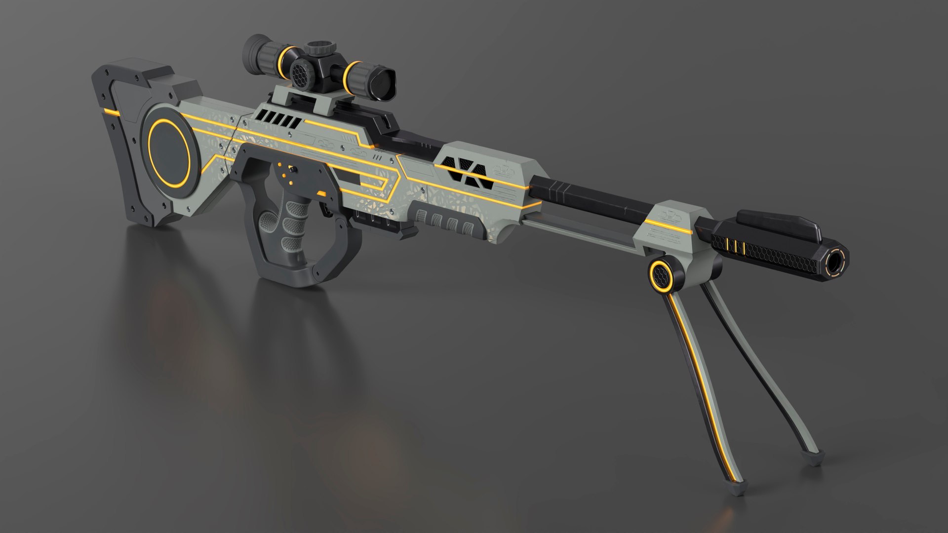 3D Futuristic Rifles Collection 2 Model - TurboSquid 2390777
