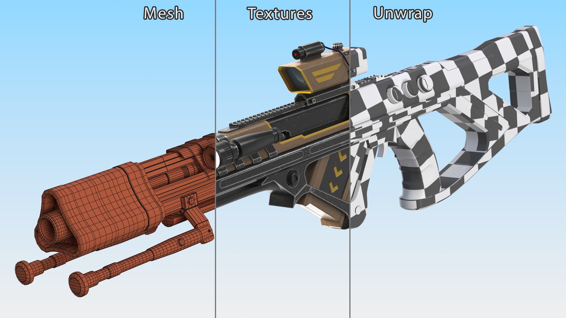 3D Futuristic Rifles Collection 2 Model - TurboSquid 2390777